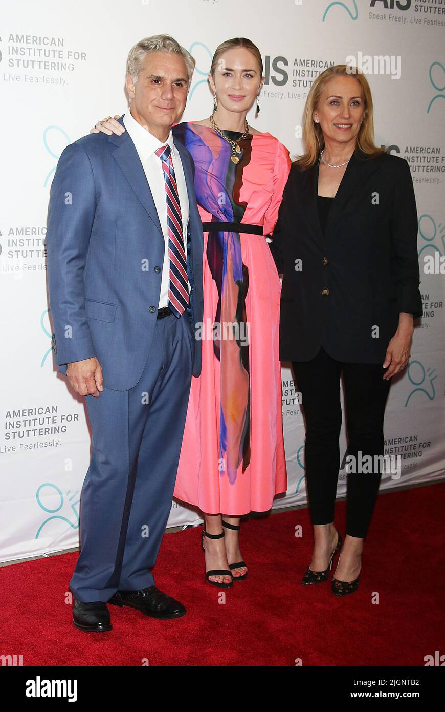 July 11, 2022 Eric Dinallo, Emily Blunt, Lucy Fato attend 2022 Freeing ...