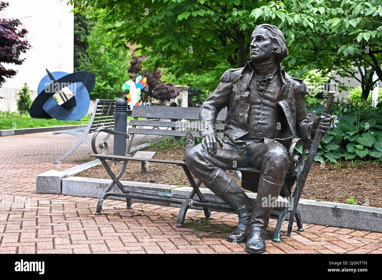 George washington bench hi-res stock photography and images - Alamy