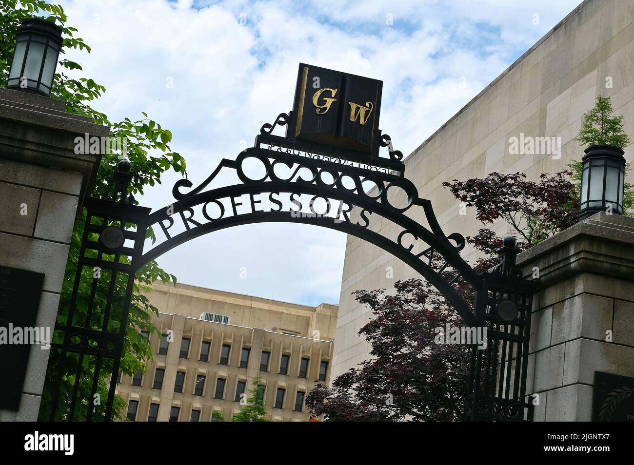Professors Gate on the George Washington University Campus, Washington ...