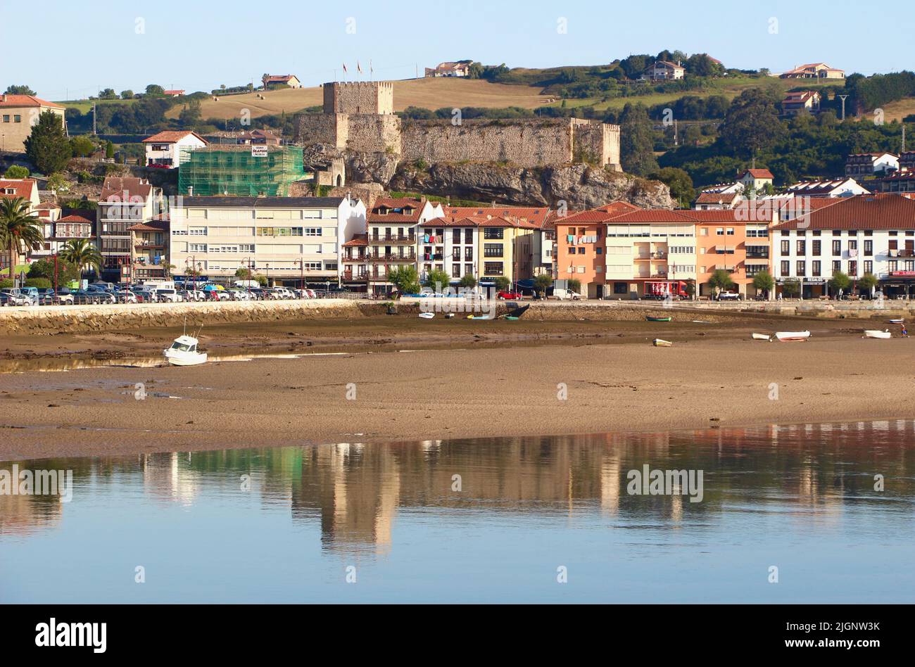 Castillo del Rey Spanish castle on a hilltop in the north coast Spanish ...