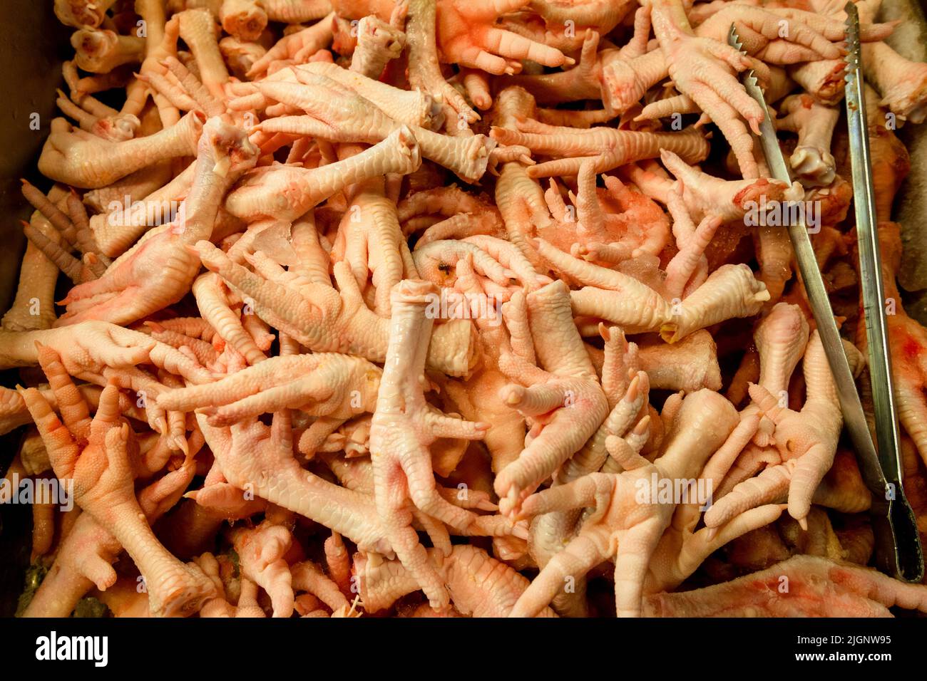 Chicken Feet in Market, Hong Kong, China, South East Asia Stock Photo ...