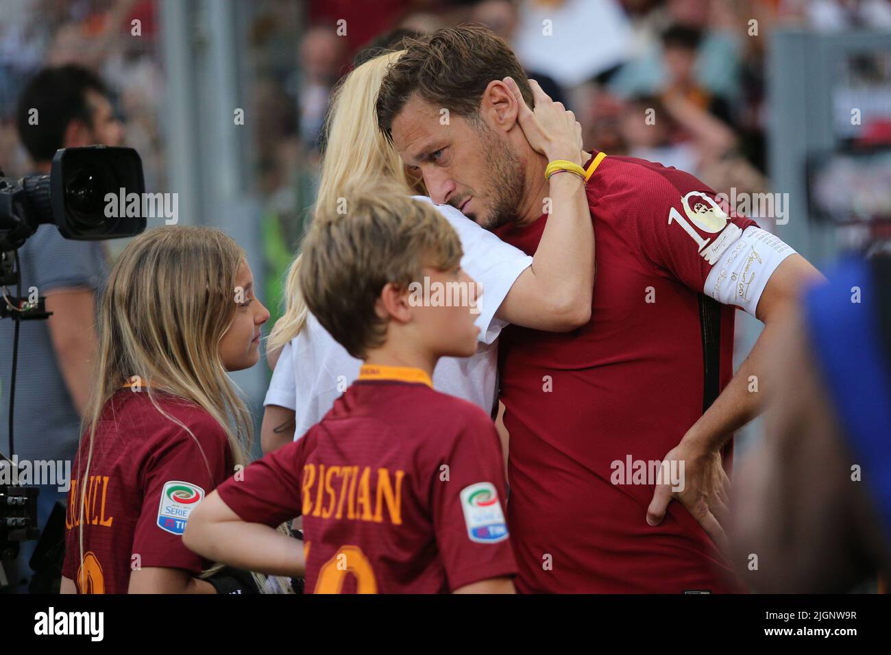 Roma, Stadio olimpico, Serie A tim As Roma vs Genoa: Francesco Totti at ...