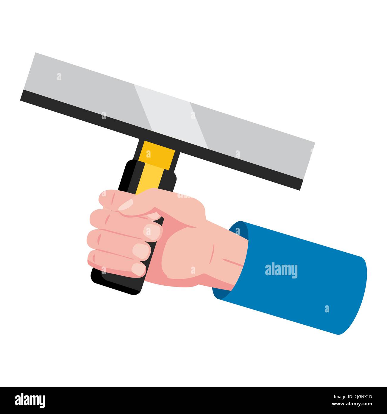 Construction tool putty knife, spatula repair tool. Hand hold spackling ...