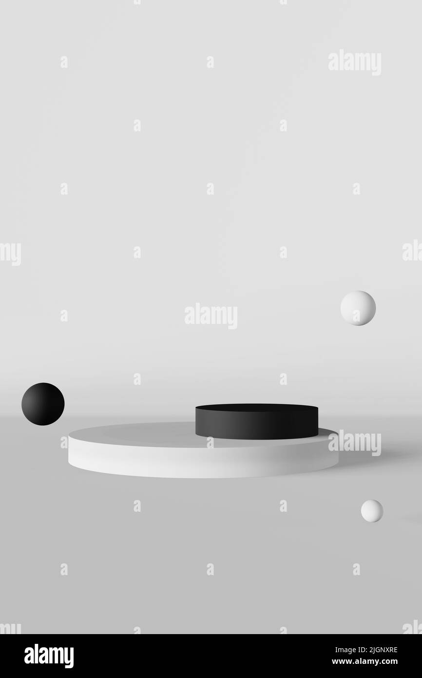 Minimal product frame background Black and White Stock Photos & Images ...