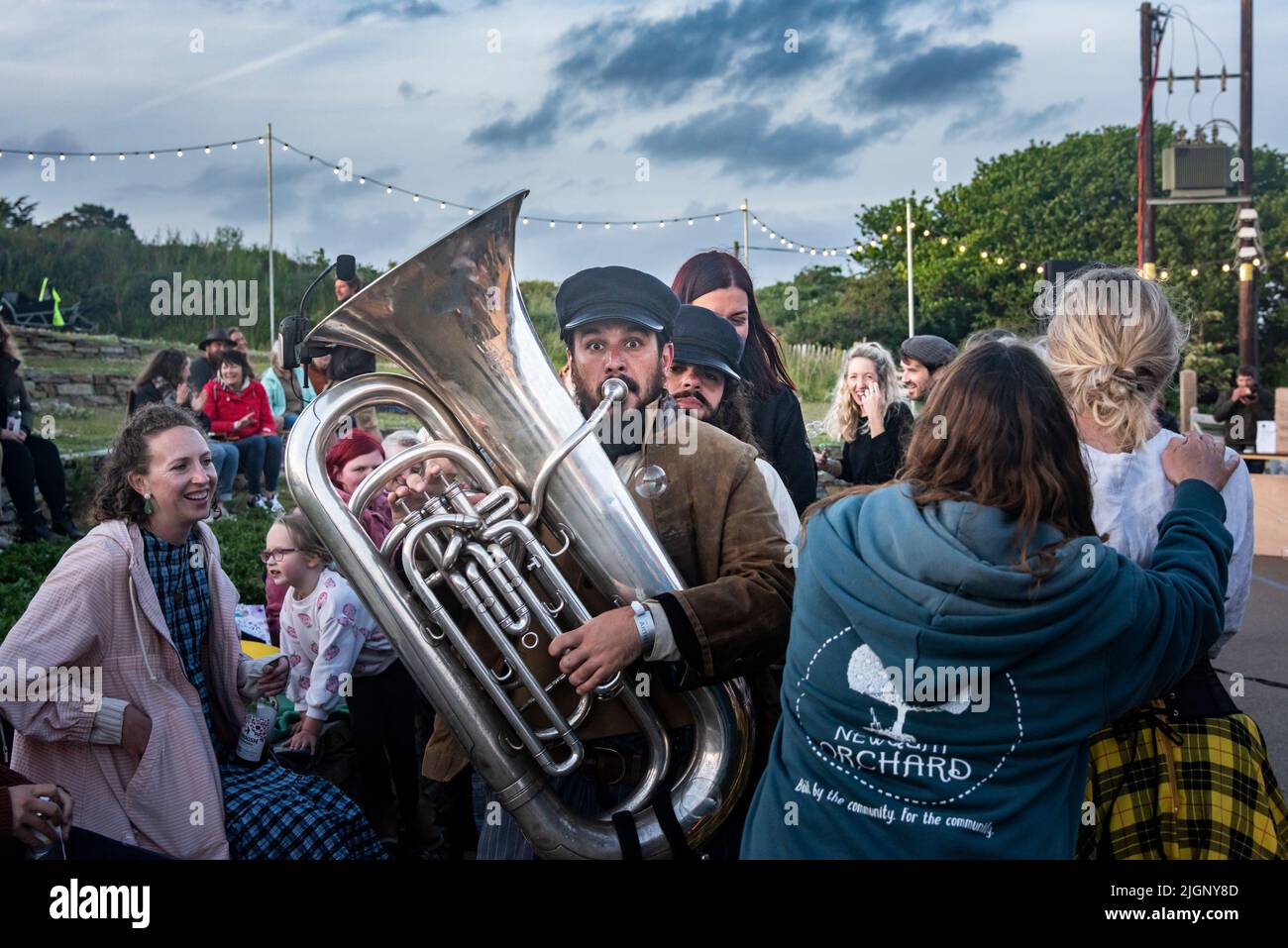 The Old Time Sailors performing at the Newquay Orchard amphitheatre in ...