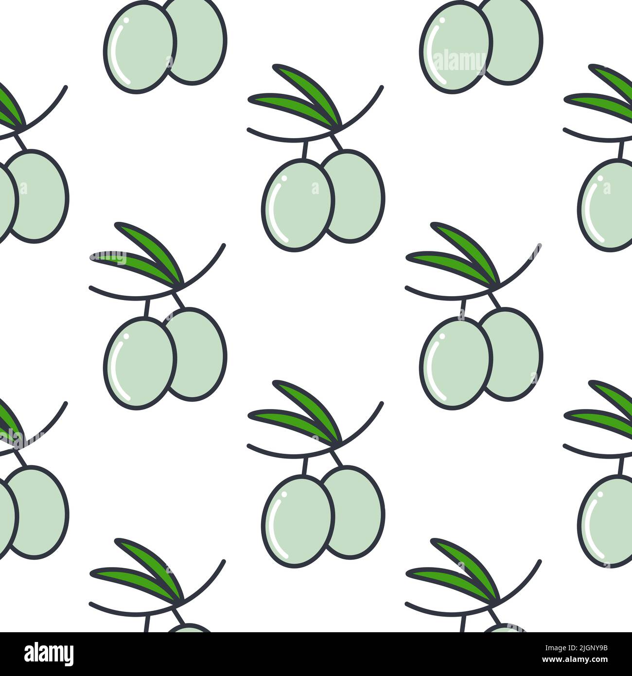 Olive seamless pattern vector illustration Stock Vector Image & Art - Alamy