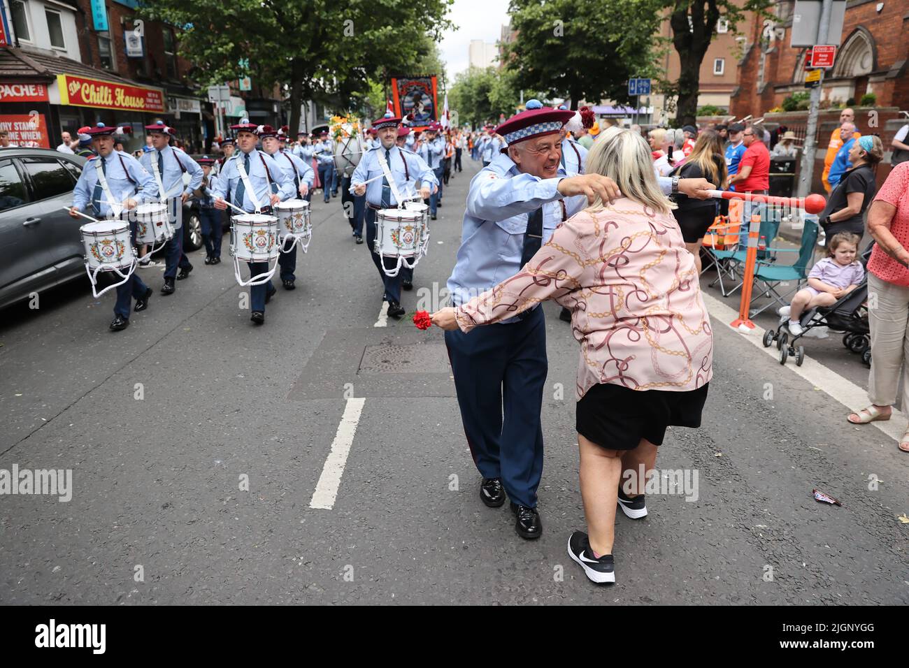 Members of a Protestant loyalist order take part in a Twelfth of July ...