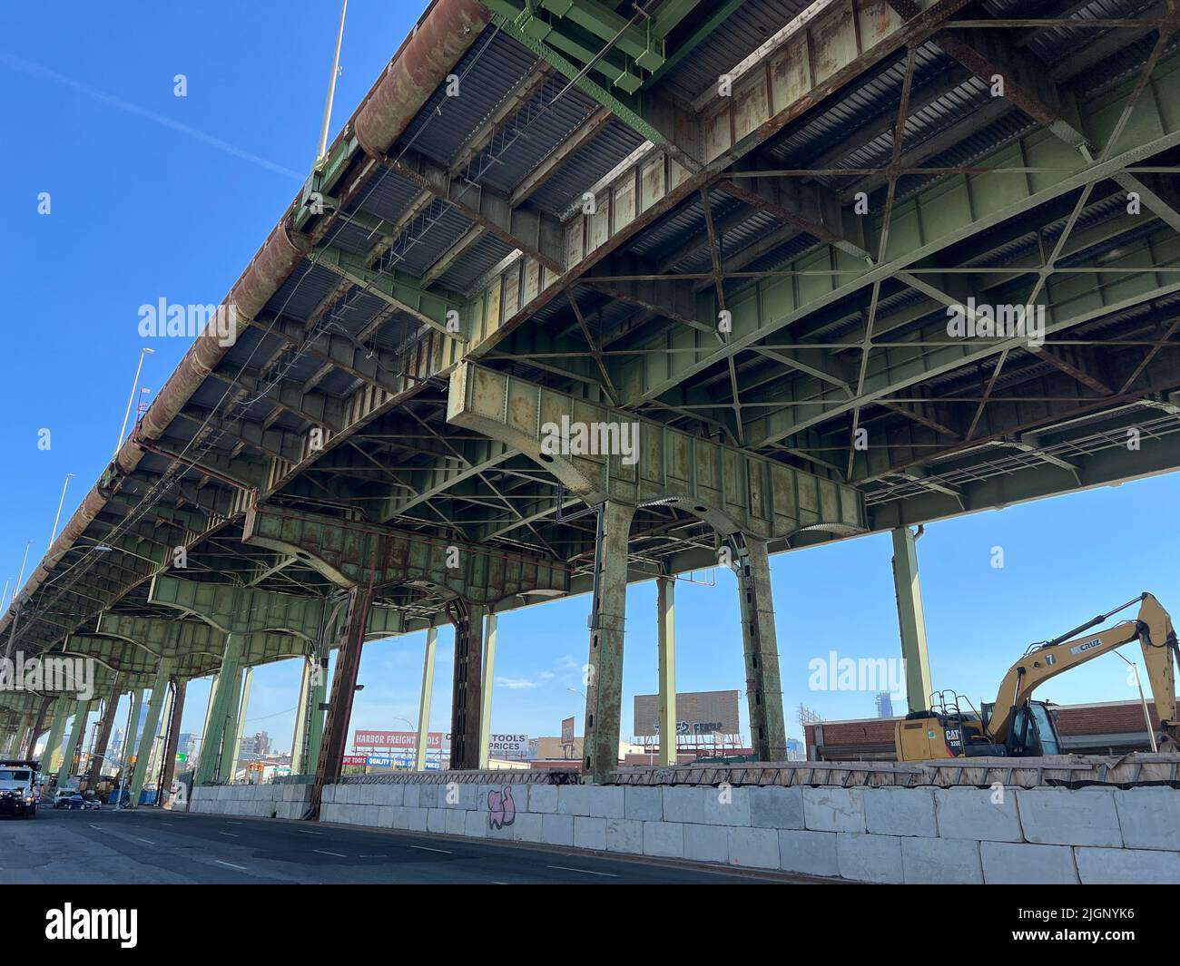 Underneath the Gowanus expressway in the Gowanus neighborhood of ...