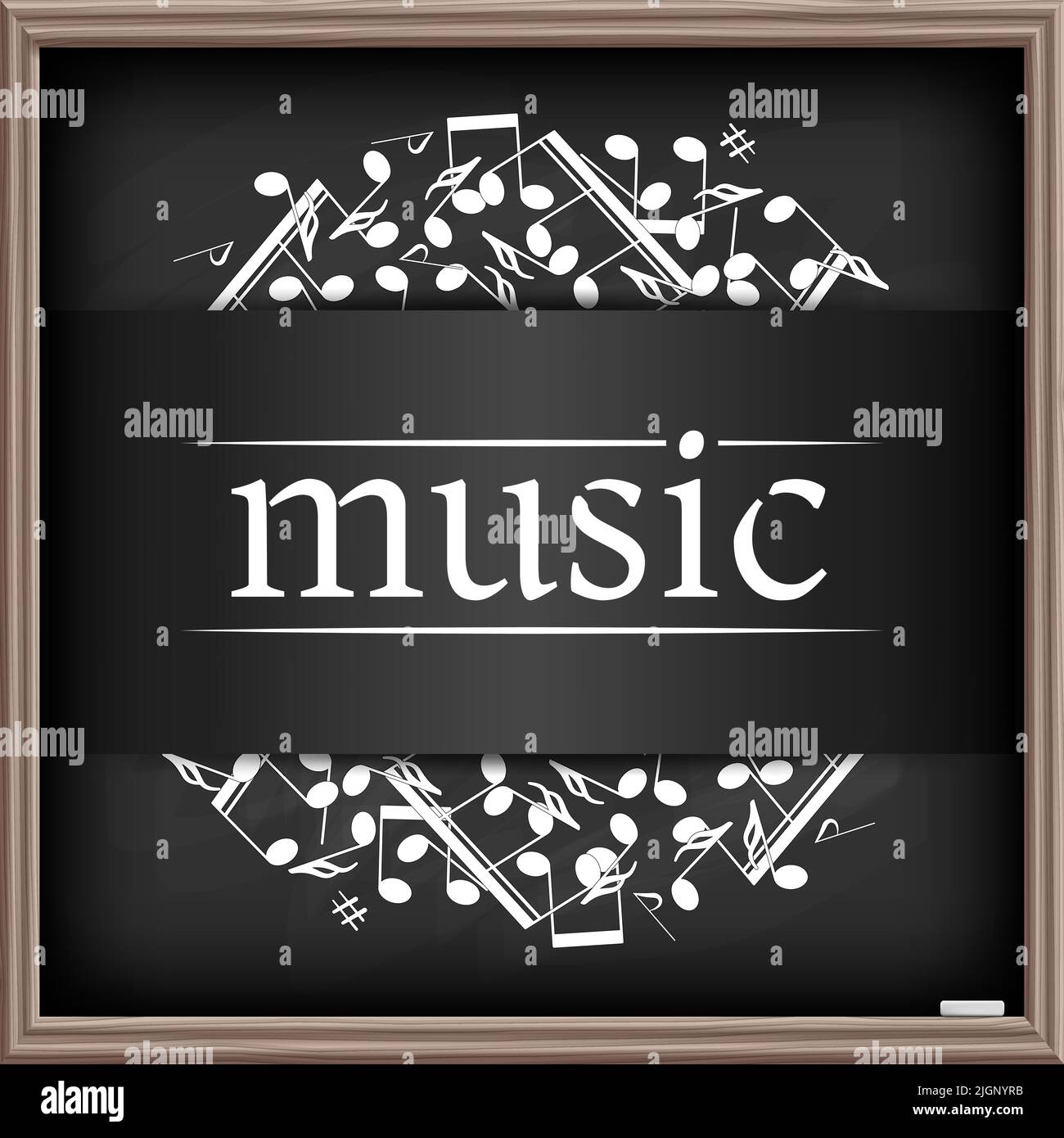 Music banner with shadow Stock Vector Image & Art - Alamy