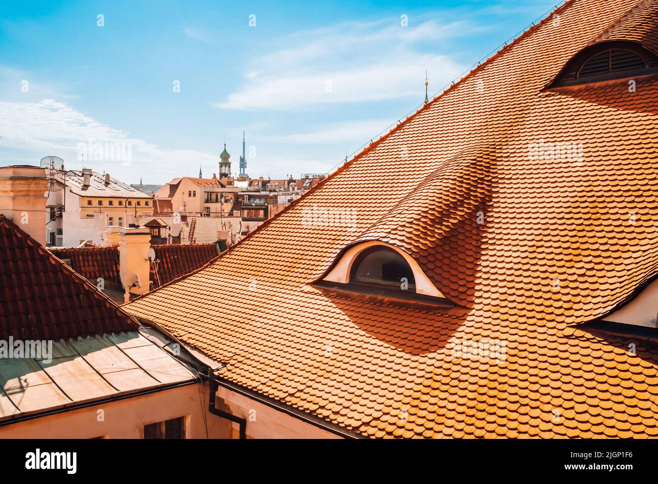 Typical tiled roof on house hi-res stock photography and images - Alamy