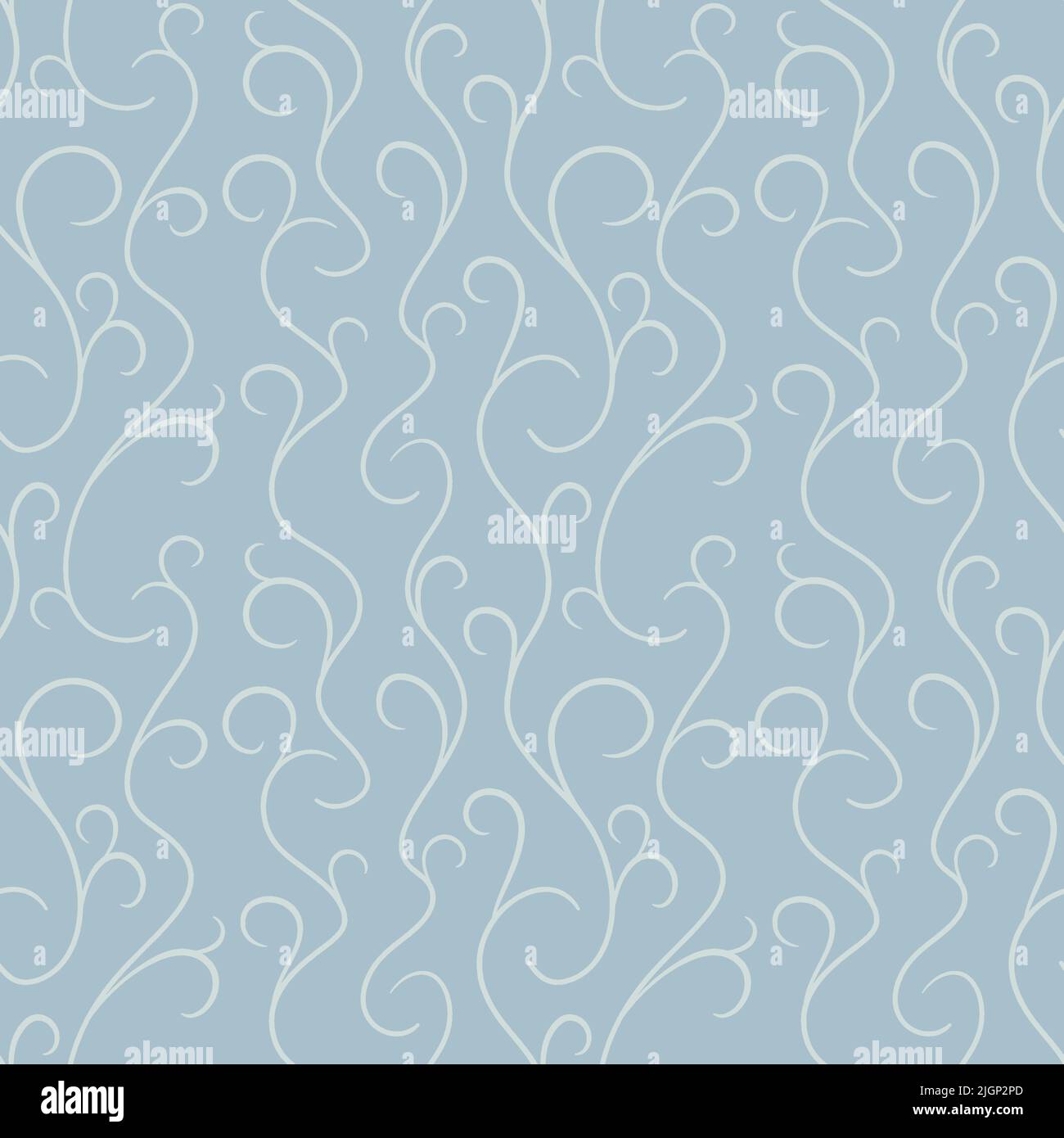 seamless pattern with smooth hand drawn ribbon lines simple decorative ...