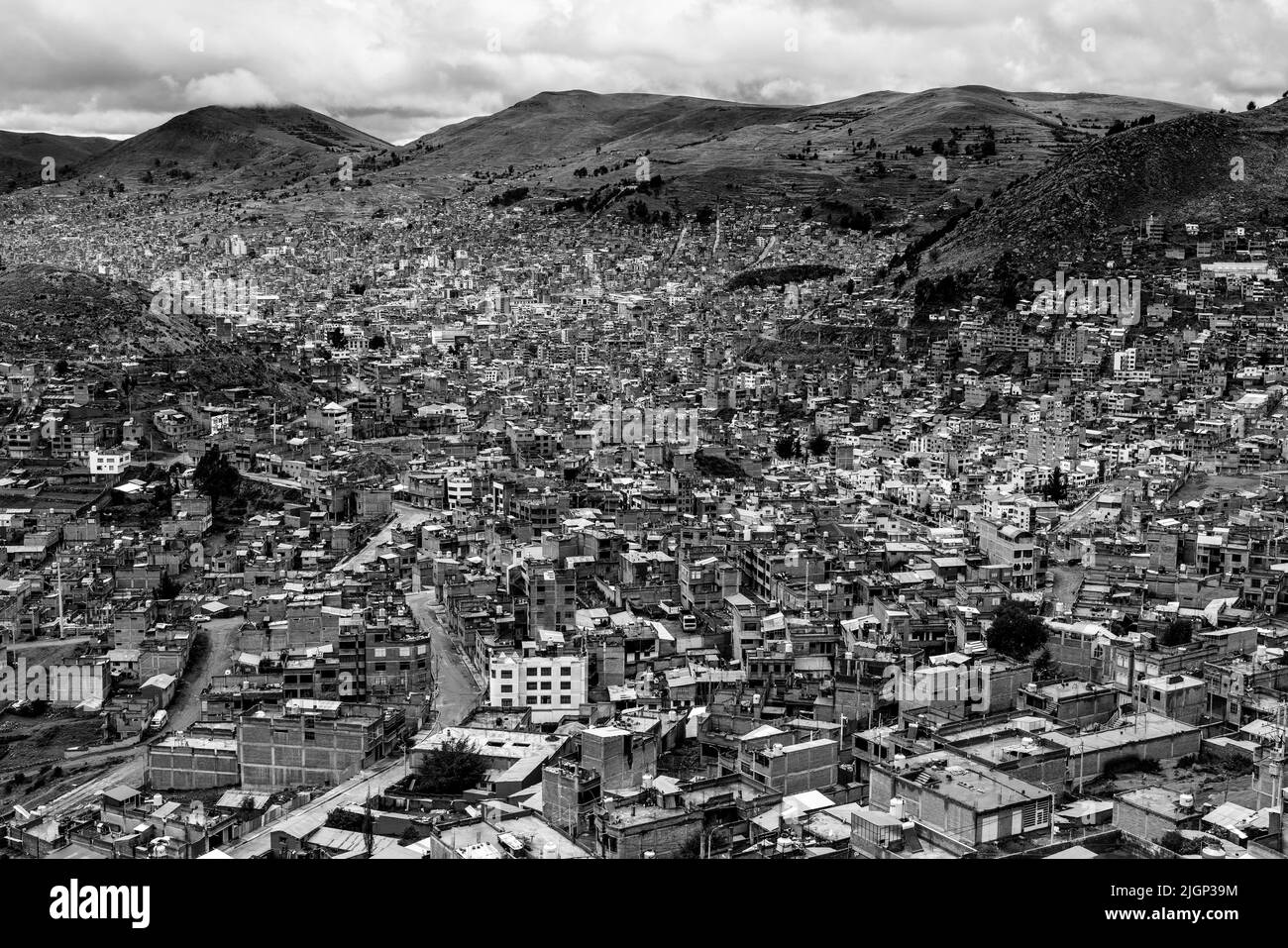The Skyline Of The City Of Puno, Puno Province, Peru Stock Photo - Alamy