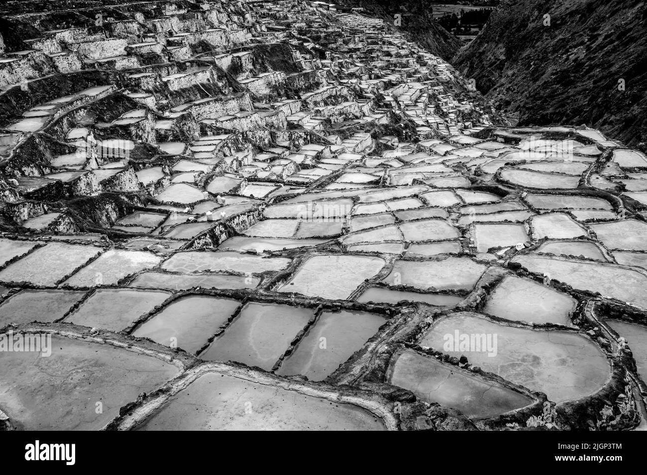 The Salineras De Maras (Maras Salt Pans) Cusco Region, Peru Stock Photo ...