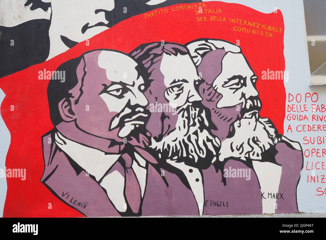 Marx engels painting hi-res stock photography and images - Alamy