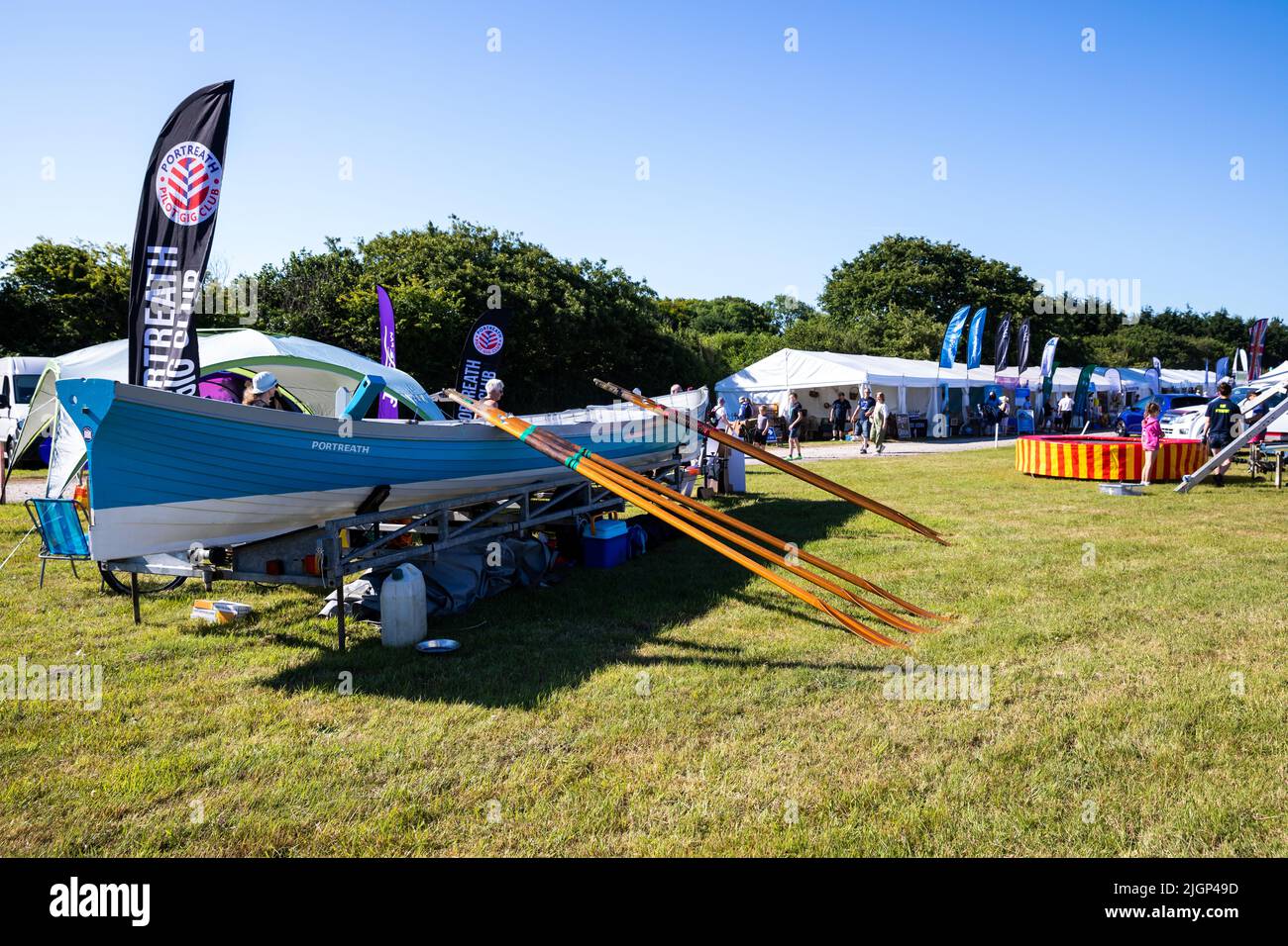 Stithians Annual Agricultural Show in Cornwall on a glorious sunny day ...