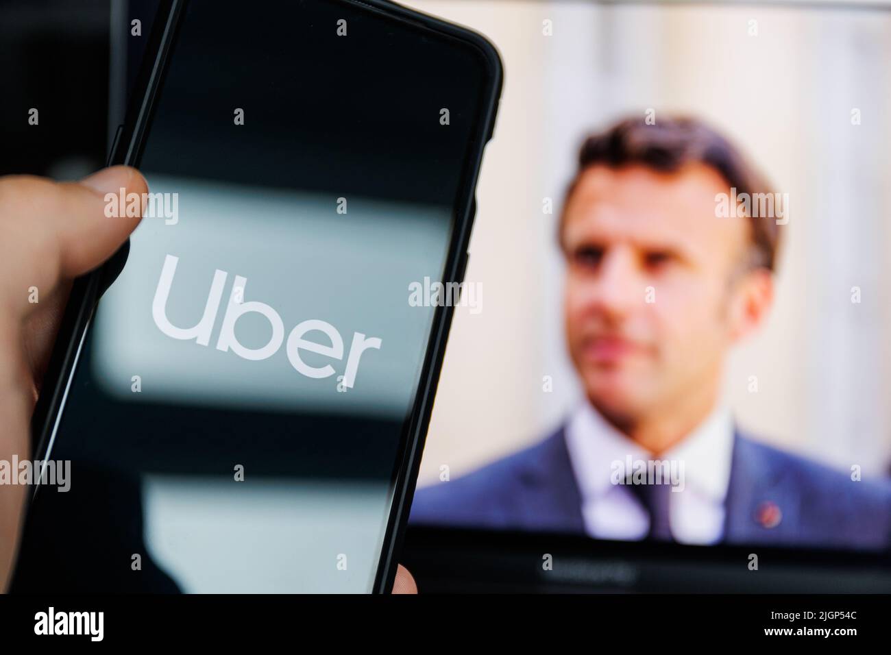 Emmanuel macron car hi-res stock photography and images - Alamy