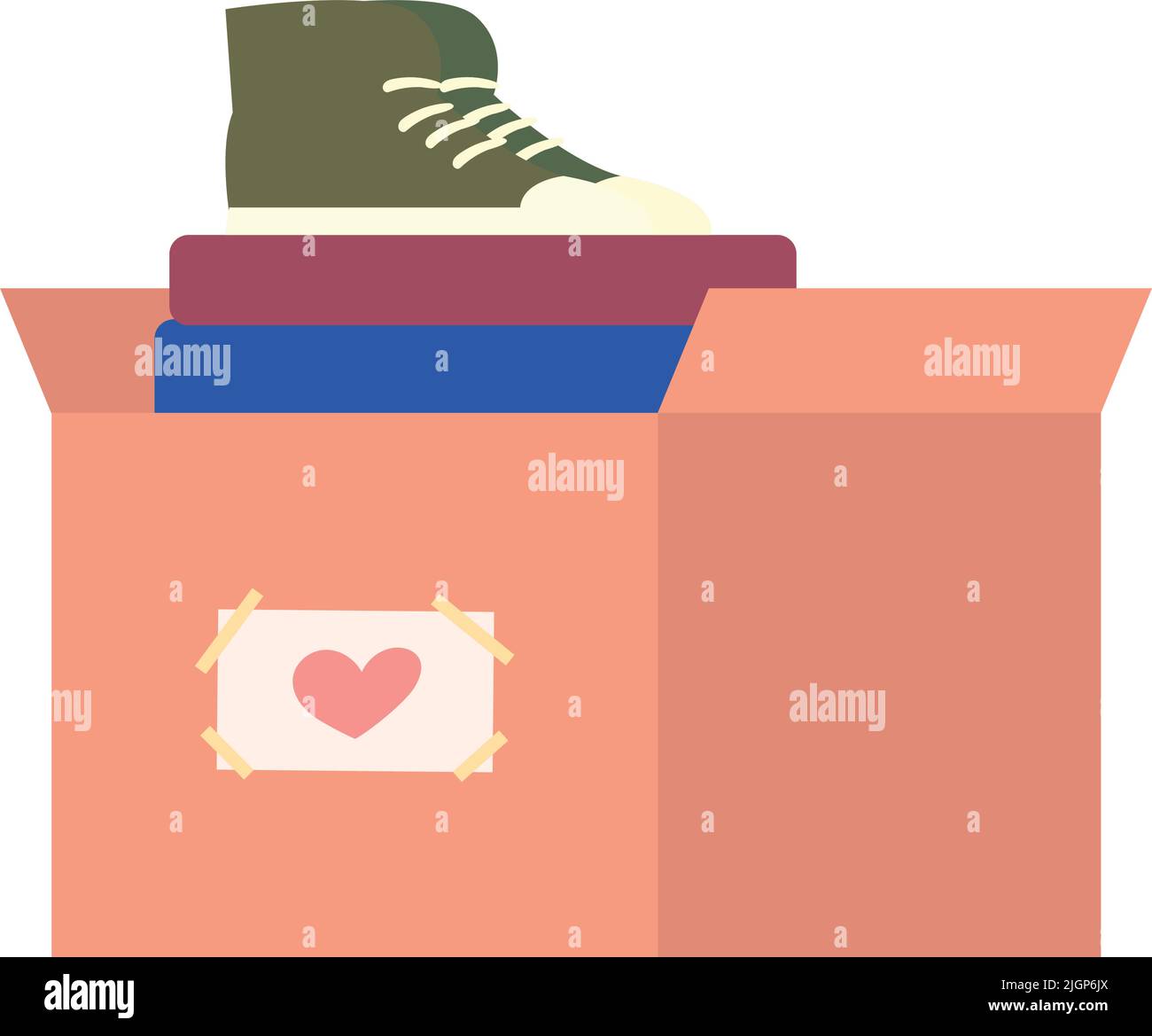 box with stuff Stock Vector Image & Art - Alamy