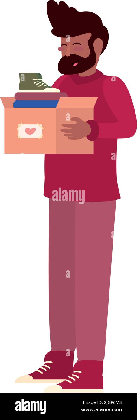 Man presenting gift box Stock Vector Images - Alamy