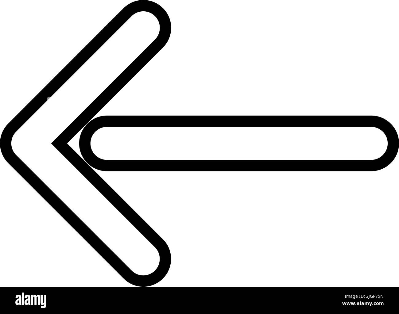 Arrows back icon Stock Vector Image & Art - Alamy