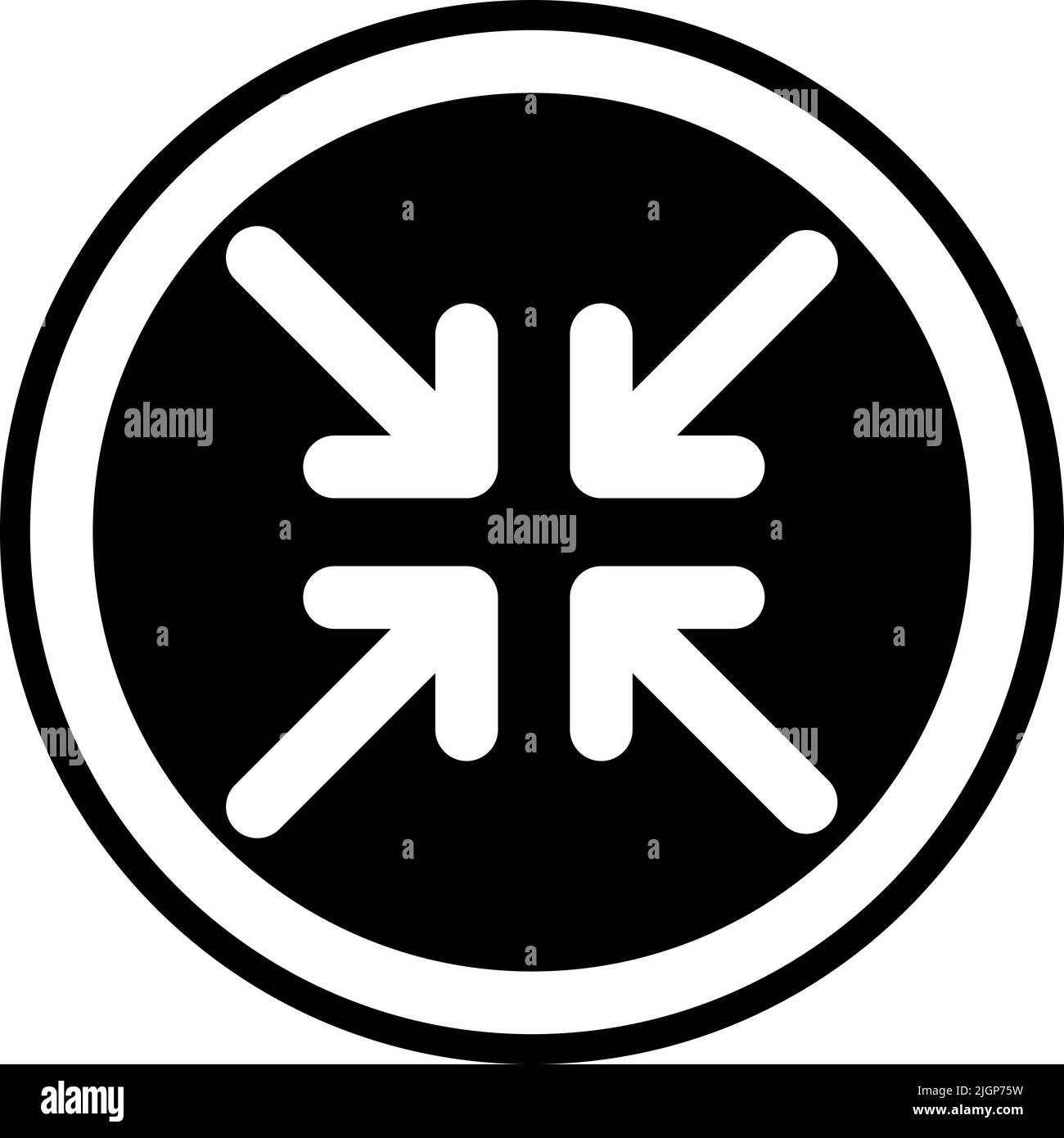 Arrows shrink icon Stock Vector Image & Art - Alamy