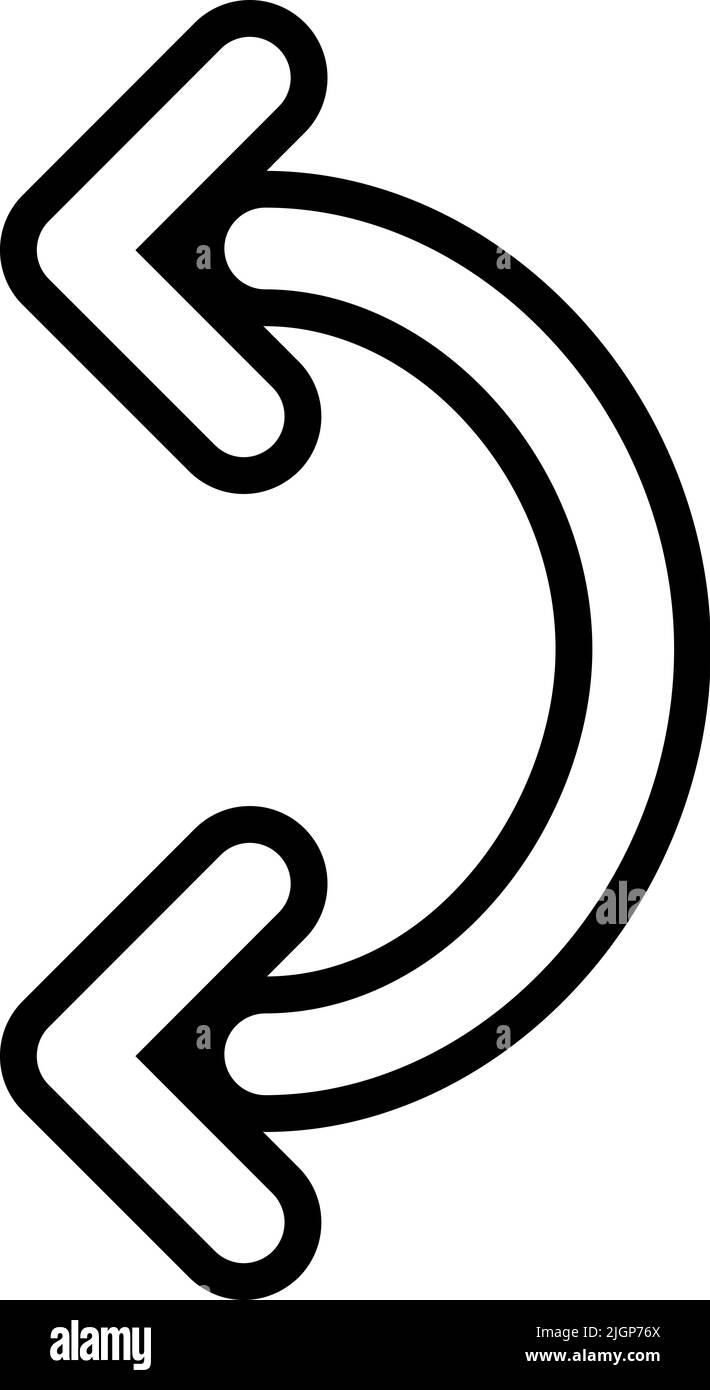 Arrows curve arrow icon Stock Vector Image & Art - Alamy