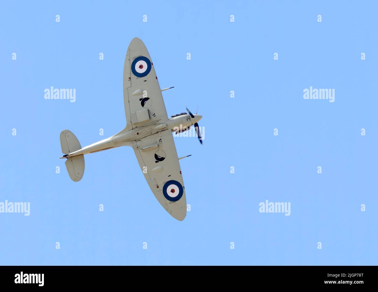 A Spitfire MKVB BM597 from the Battle of Britain Memorial Flight, at ...