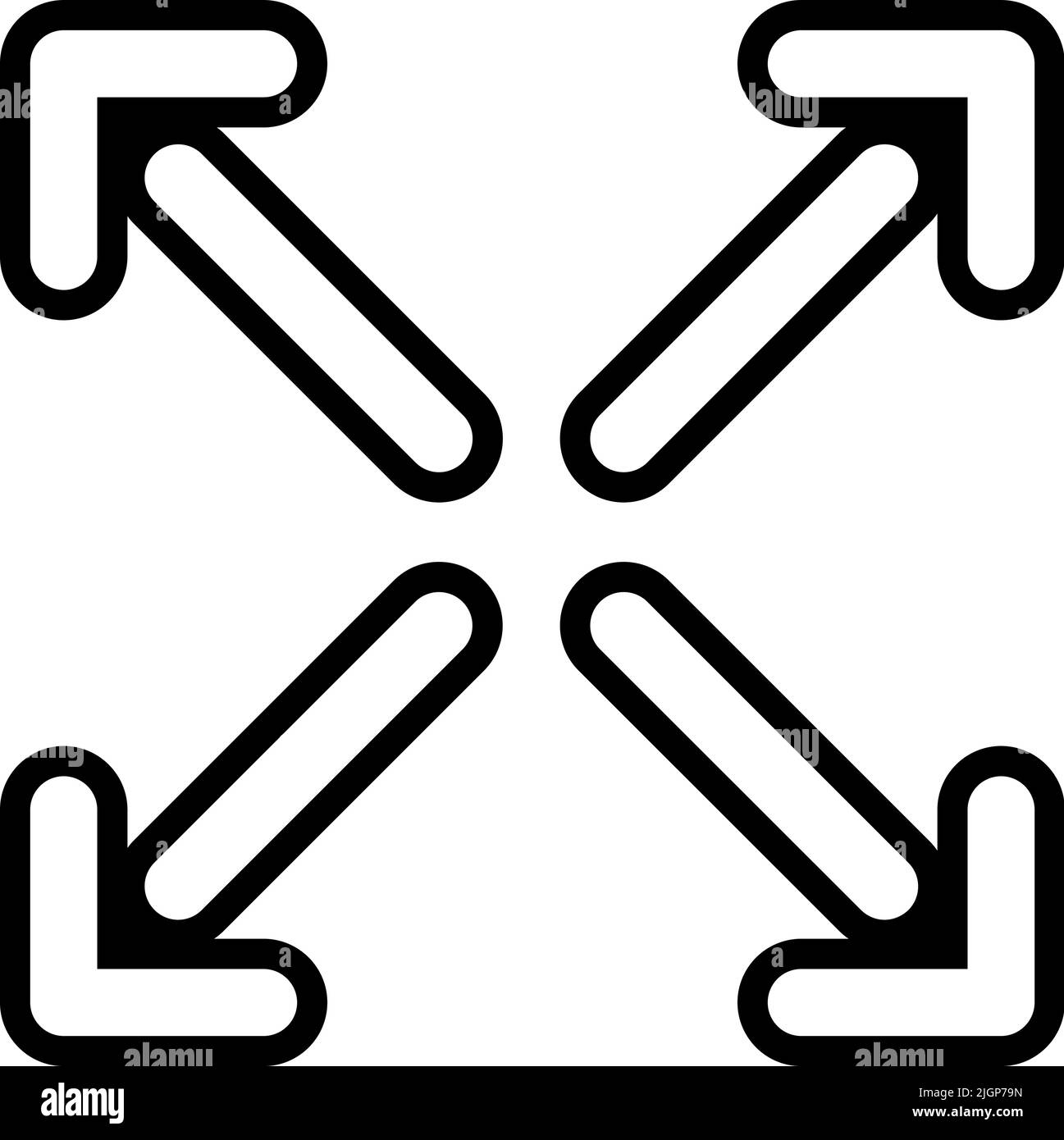 Arrows expand icon Stock Vector Image & Art - Alamy