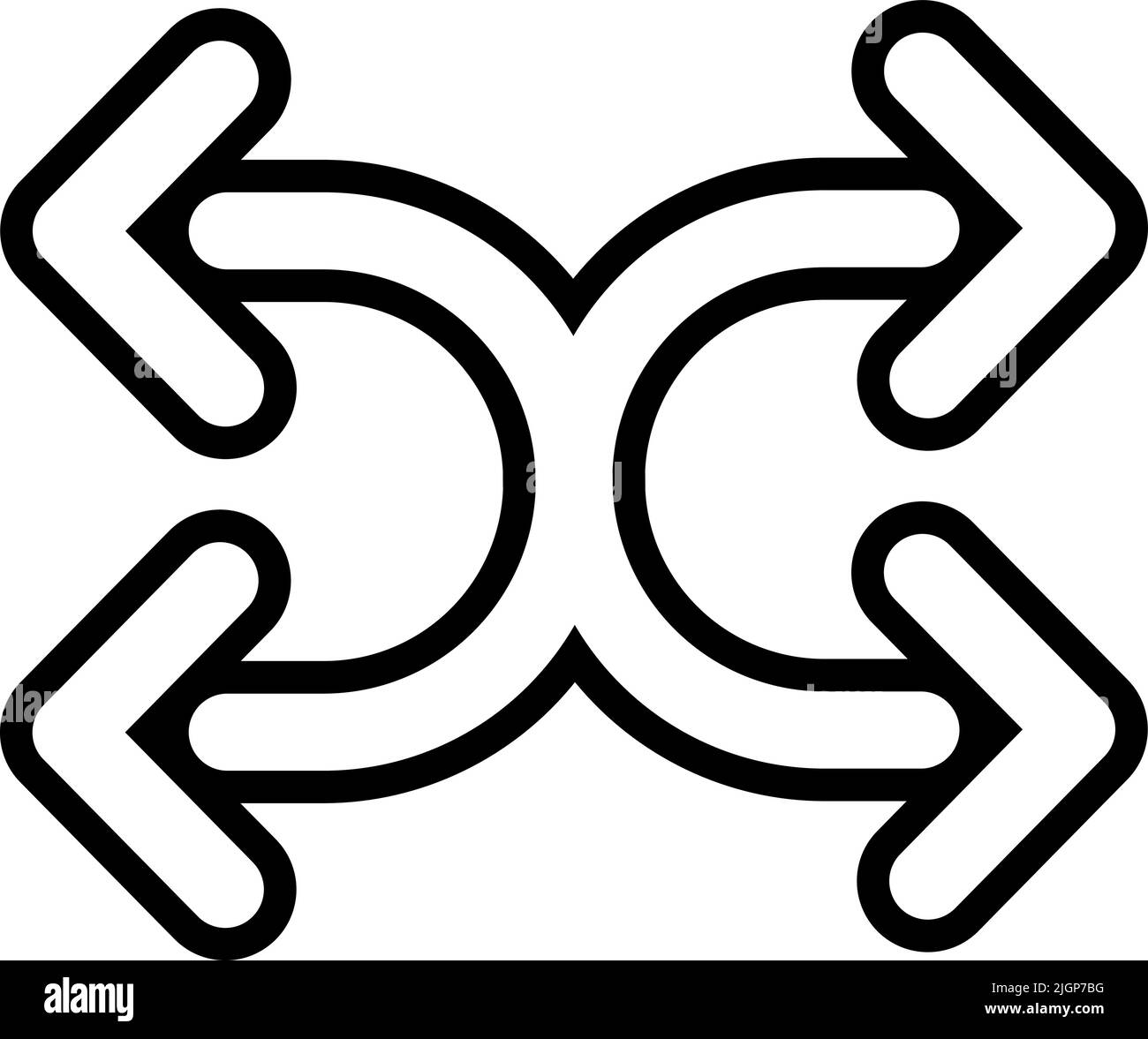 Arrows double arrows icon Stock Vector Image & Art - Alamy