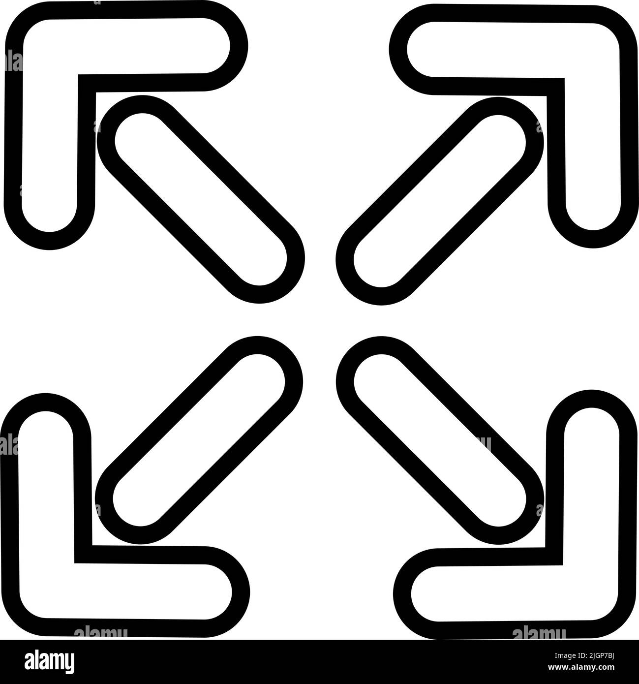 Arrows expand icon Stock Vector Image & Art - Alamy