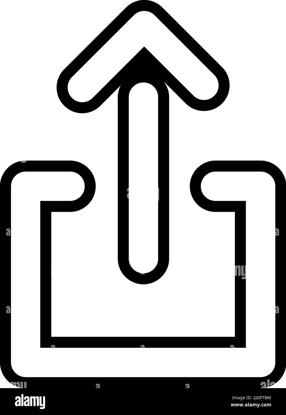 Arrows upload icon Stock Vector Image & Art - Alamy