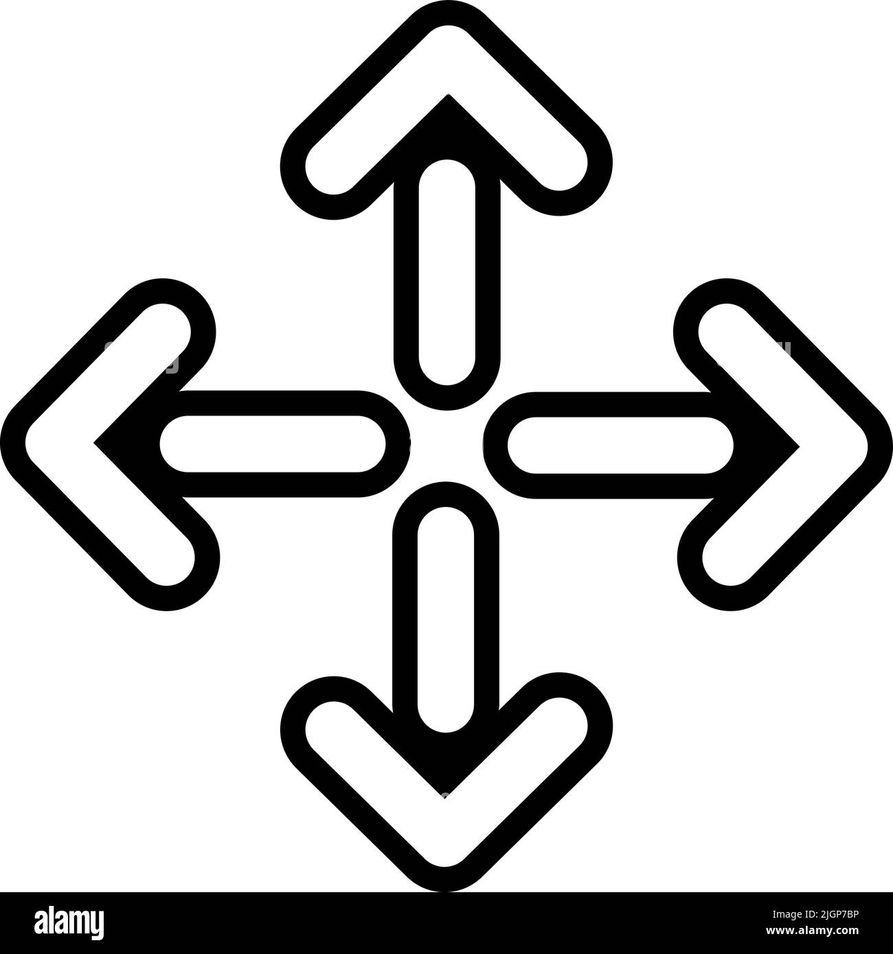 Arrows move icon Stock Vector Image & Art - Alamy