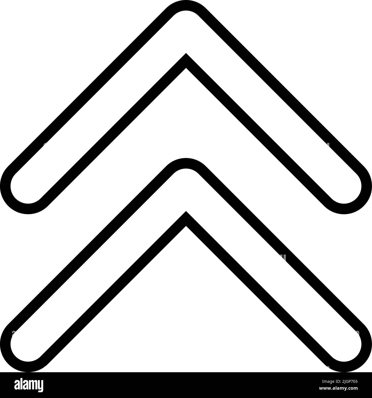 Black And White Up Arrow