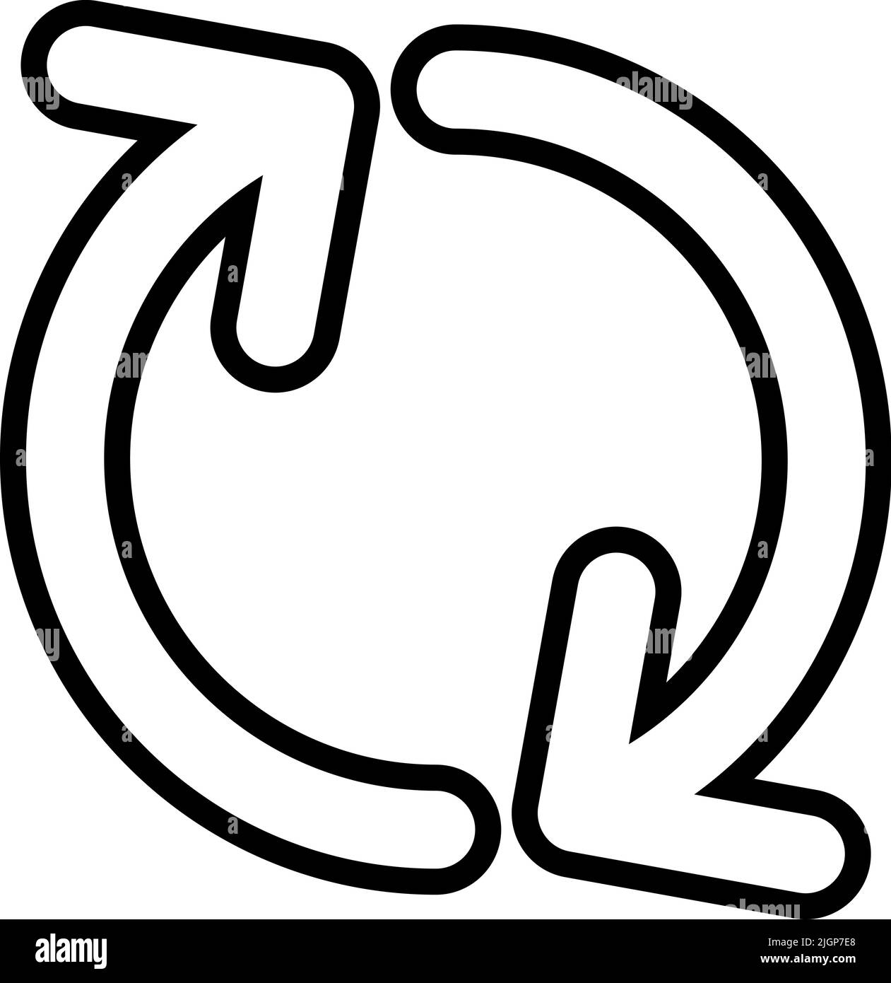 Arrows refresh icon Stock Vector Image & Art - Alamy