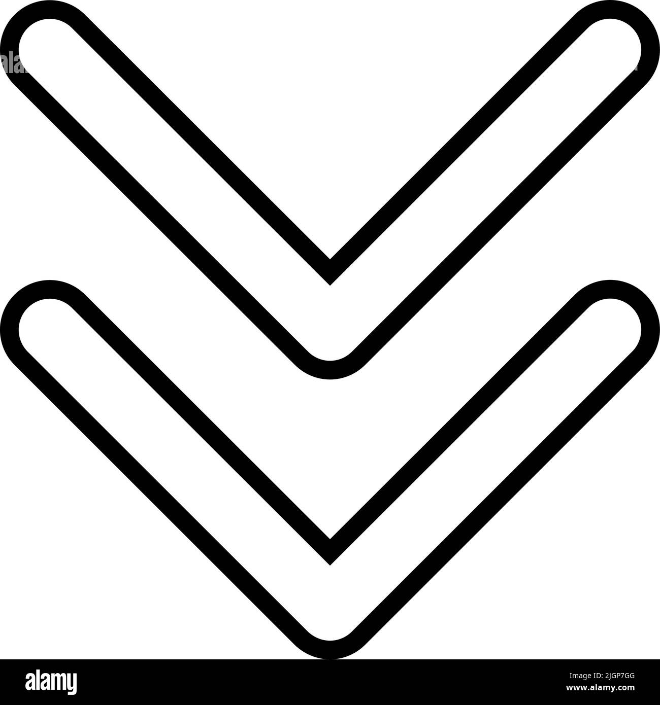 Arrows down arrow icon Stock Vector Image & Art - Alamy