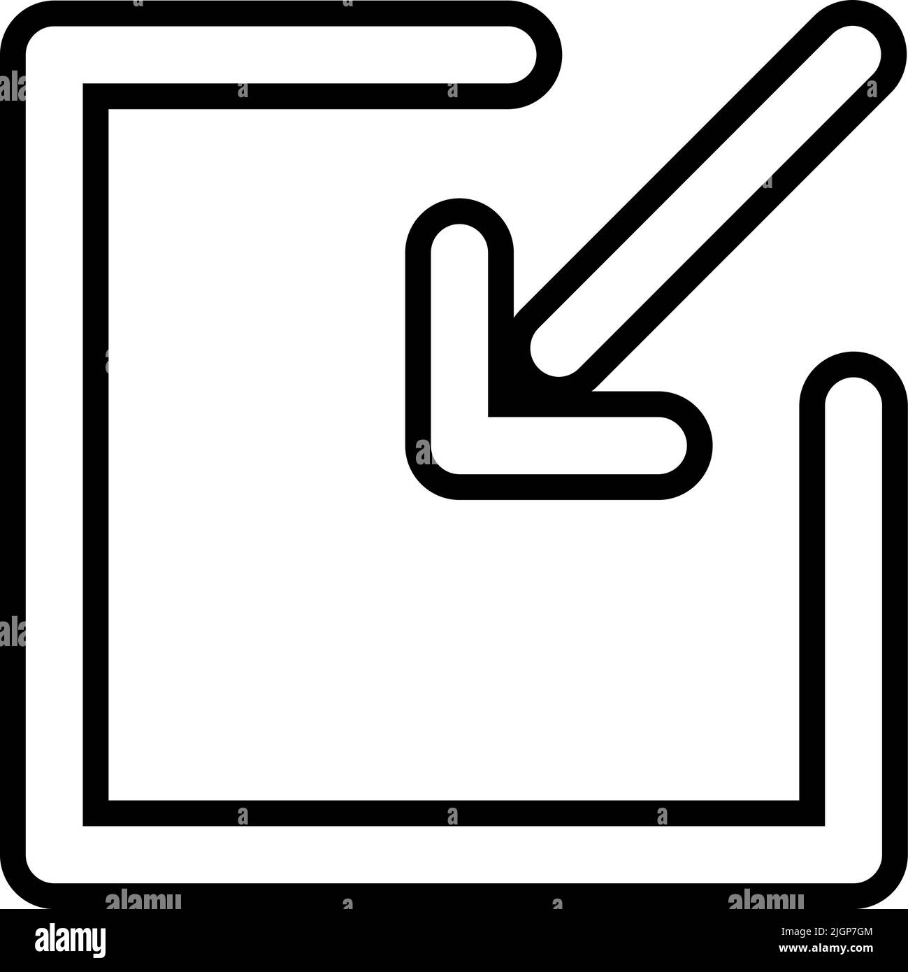 Arrows reduce icon Stock Vector Image & Art - Alamy