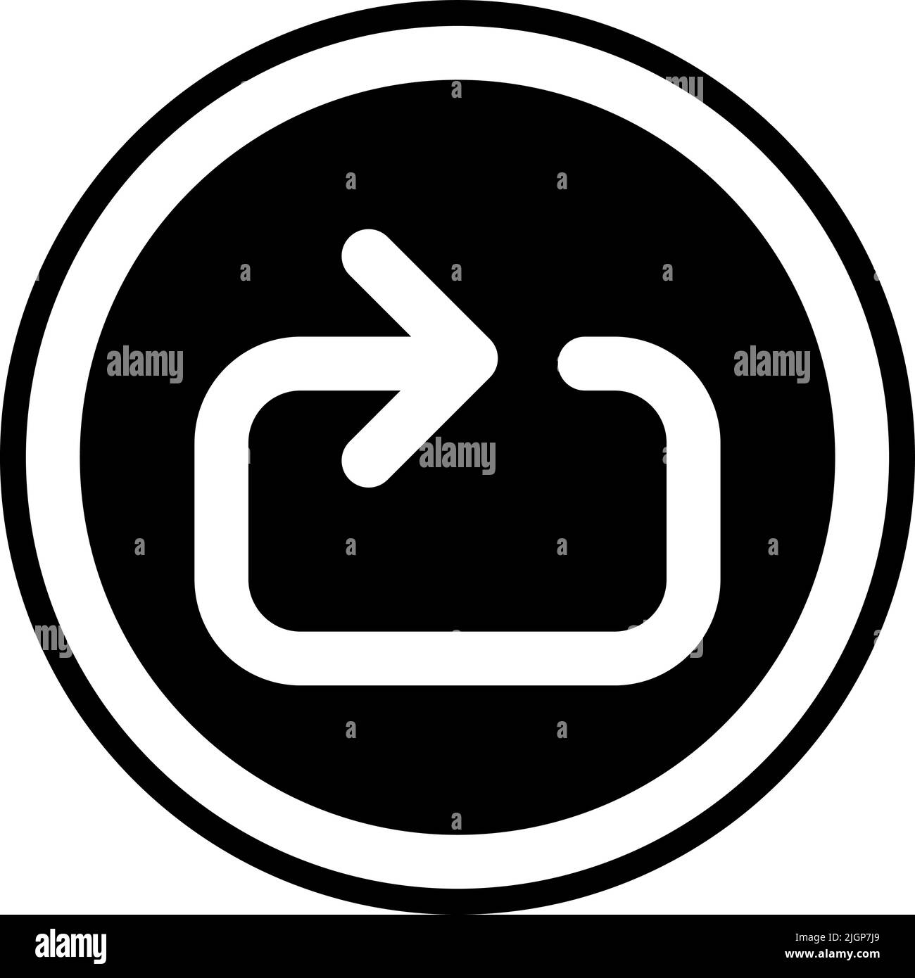 Arrows repeat icon Stock Vector Image & Art - Alamy