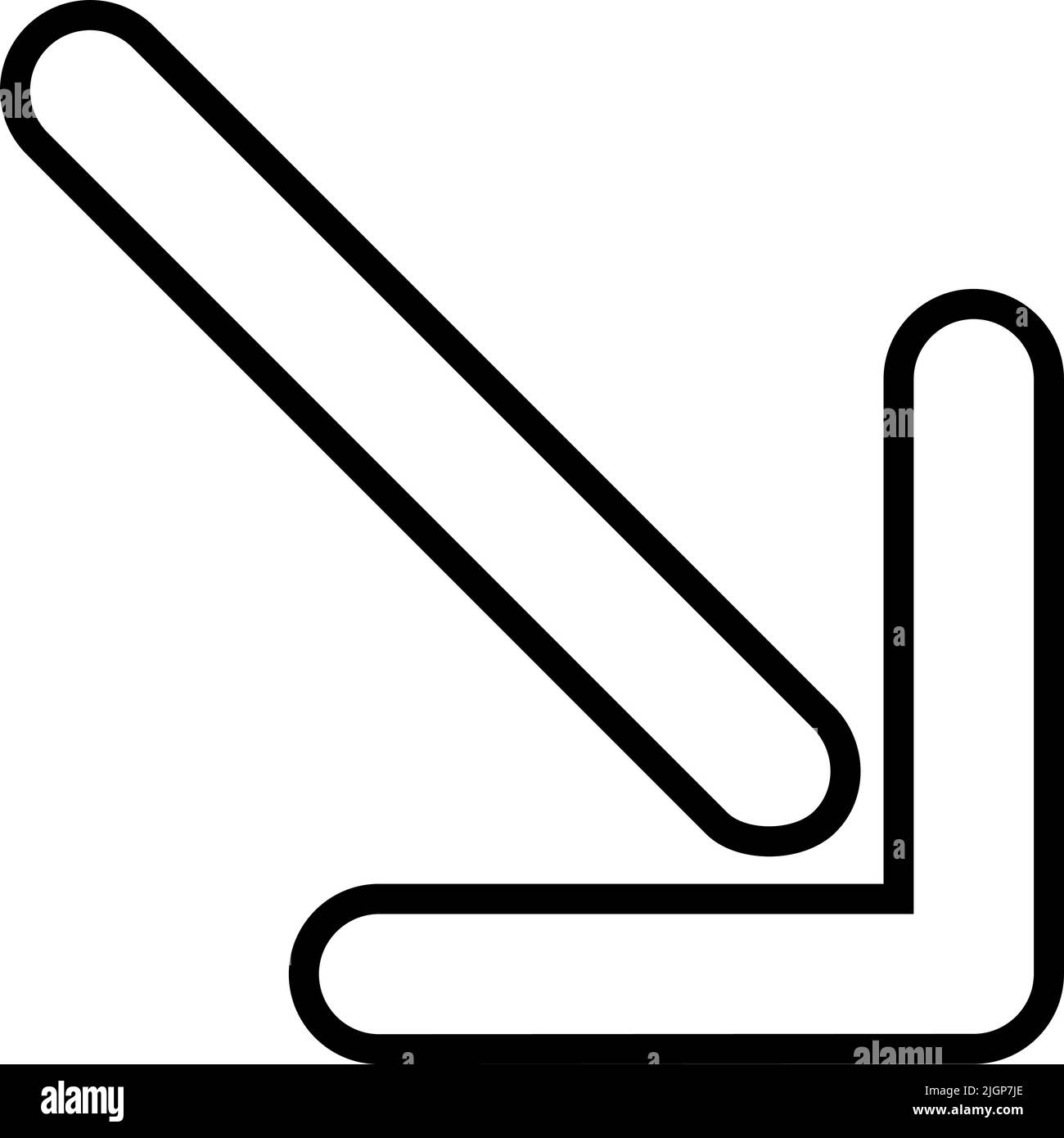 Arrows down right icon Stock Vector Image & Art - Alamy