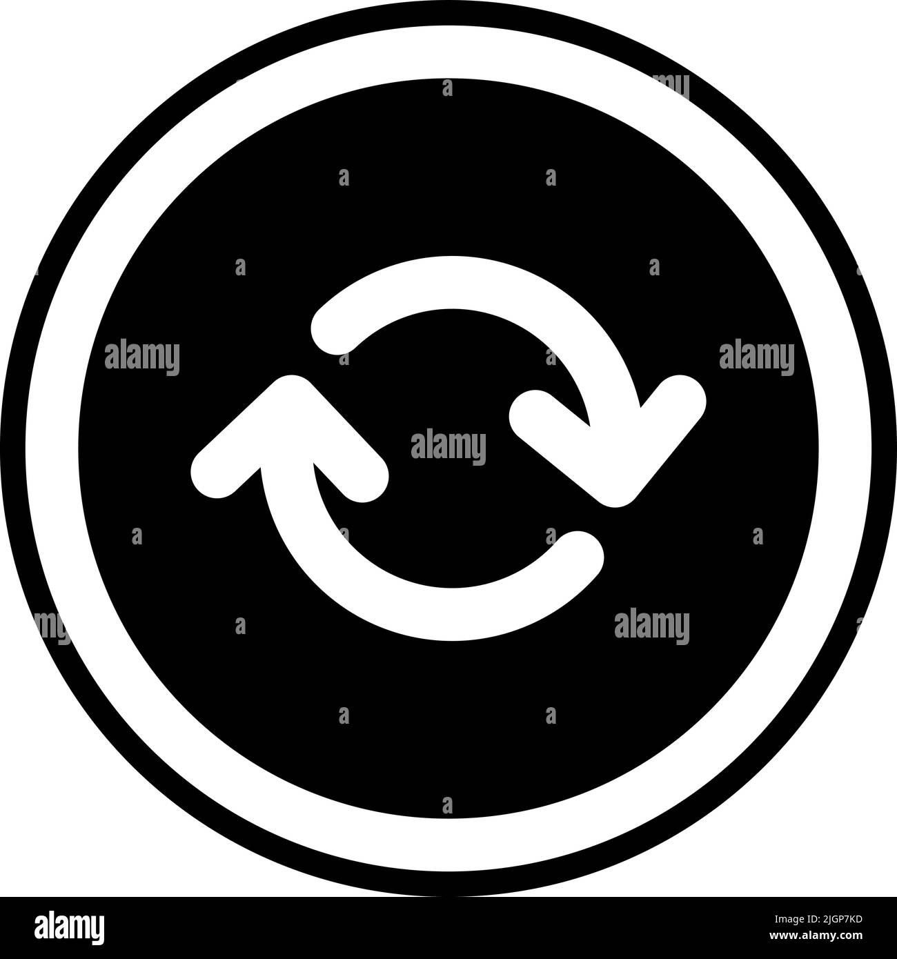 Arrows sync icon Stock Vector Image & Art - Alamy