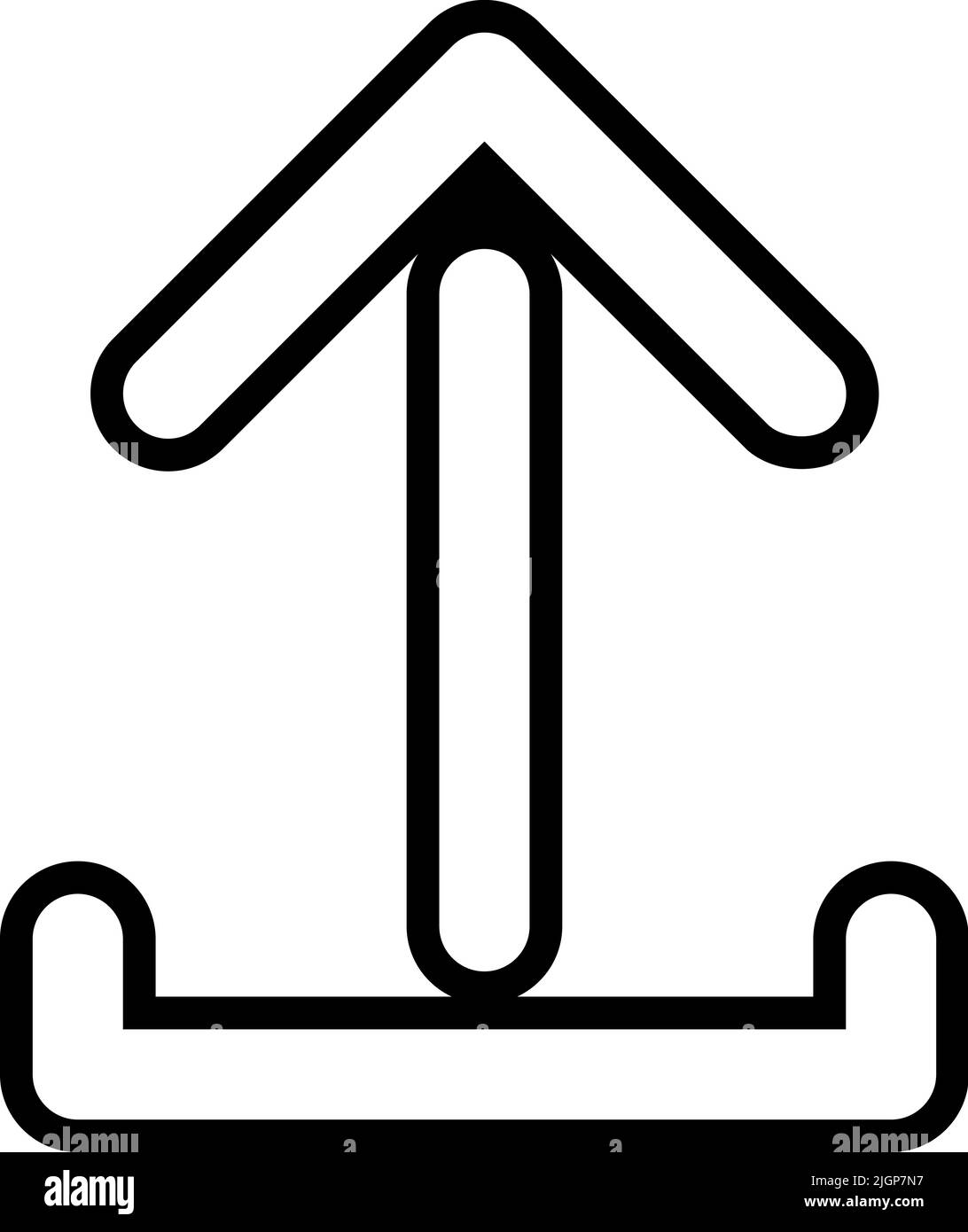 Arrows upload icon Stock Vector Image & Art - Alamy