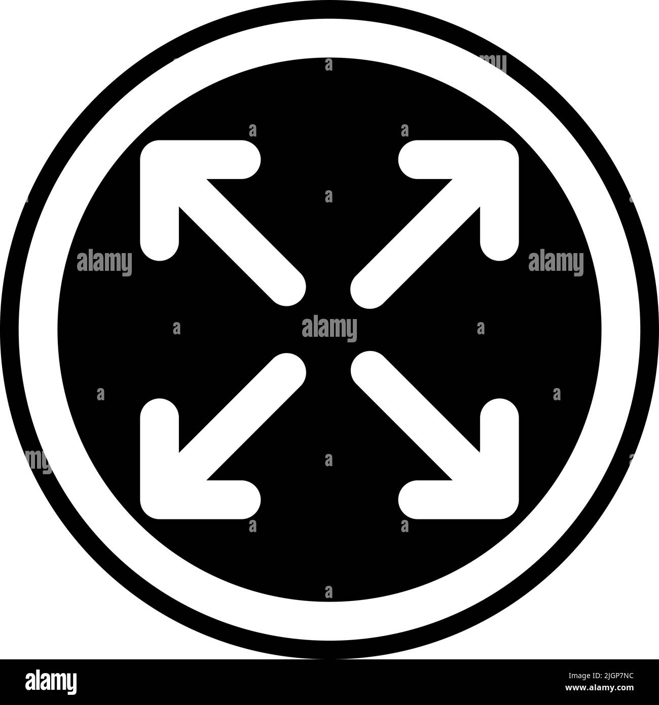 Arrows expand icon Stock Vector Image & Art - Alamy