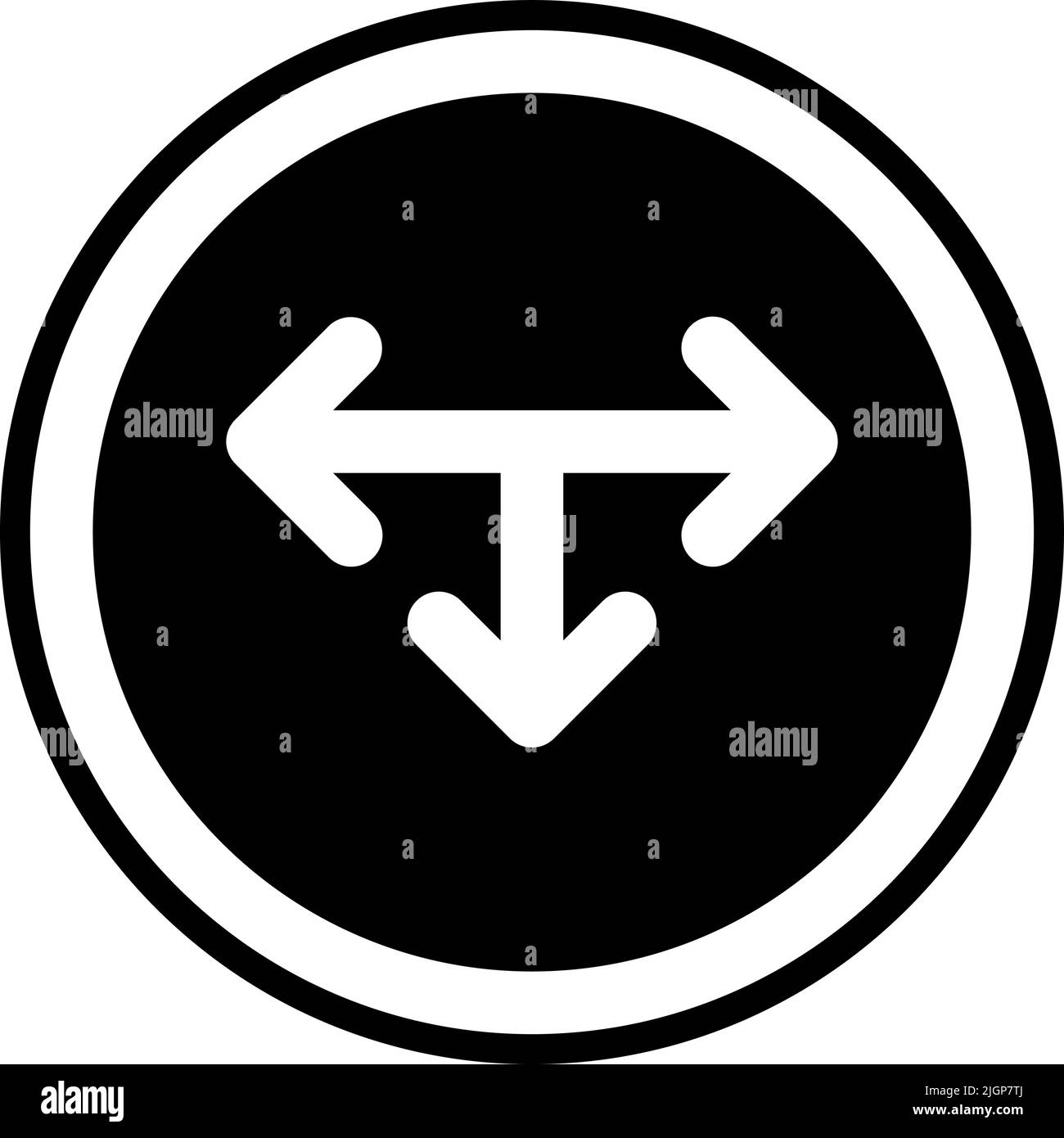 Arrows junction icon Stock Vector Image & Art - Alamy