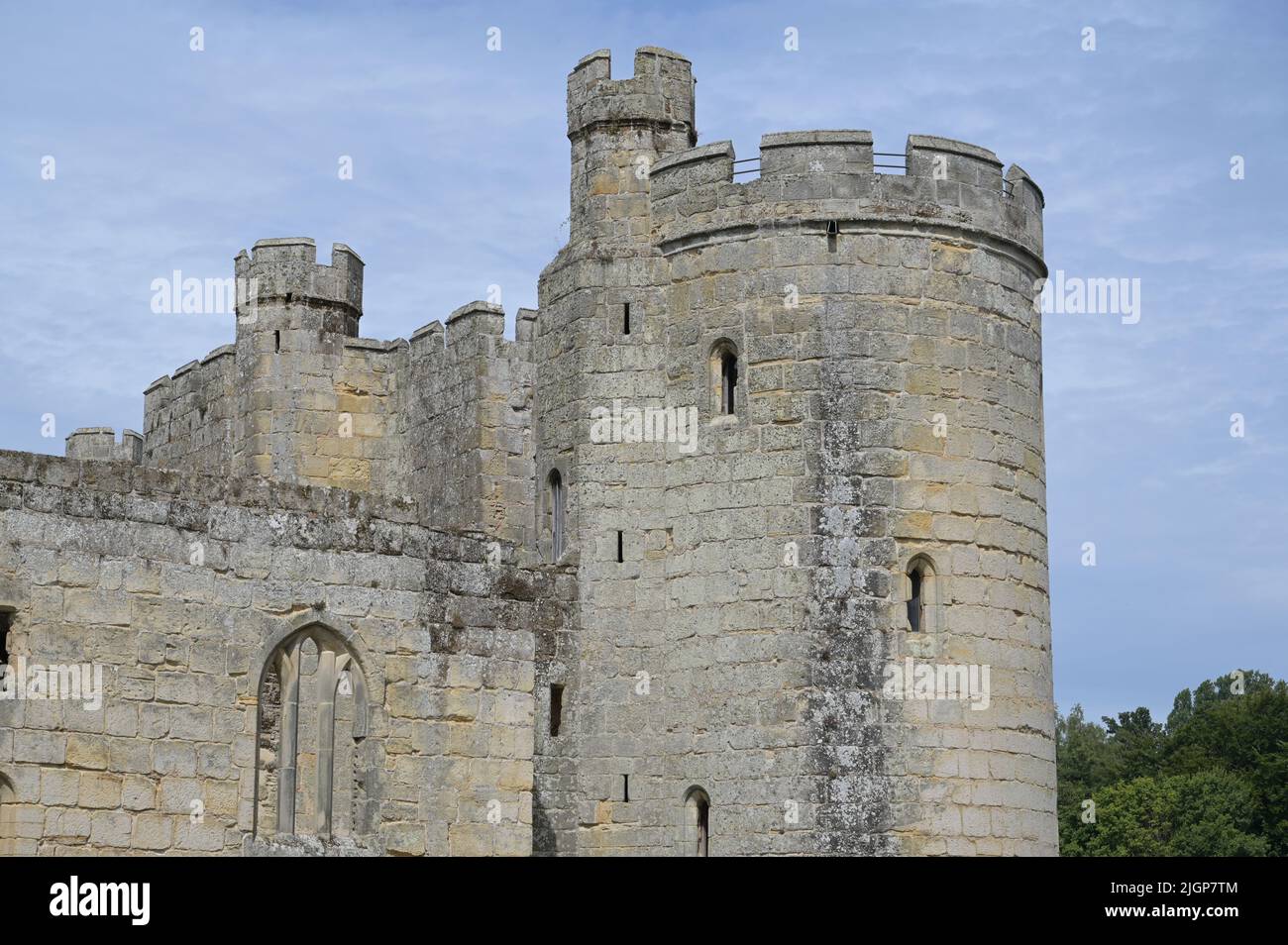 The outer wall of Bodiam castle in Kent Stock Photo - Alamy