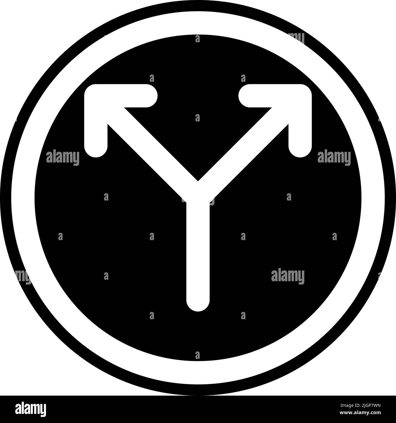 Arrows junction icon Stock Vector Image & Art - Alamy