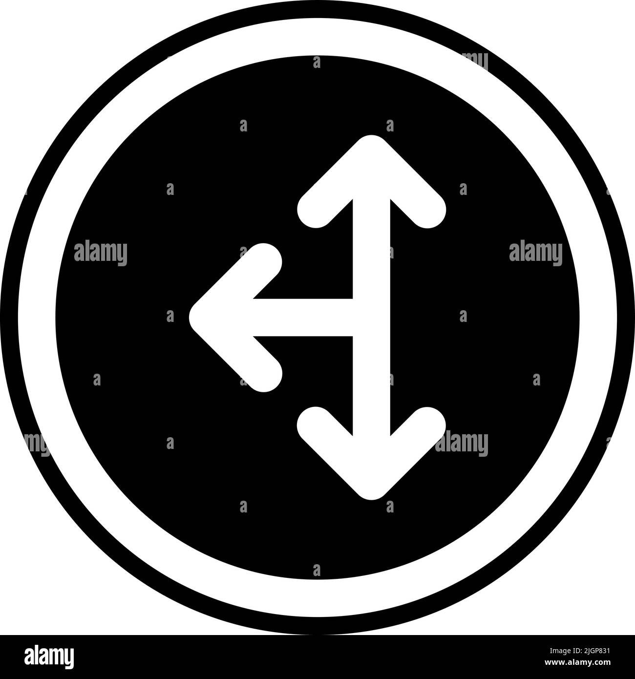 Arrows junction icon Stock Vector Image & Art - Alamy
