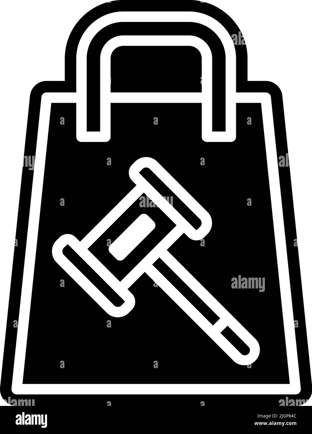 Auction bag icon Stock Vector Image & Art - Alamy