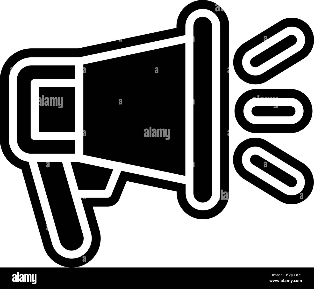 Megaphone collection Black and White Stock Photos & Images - Alamy