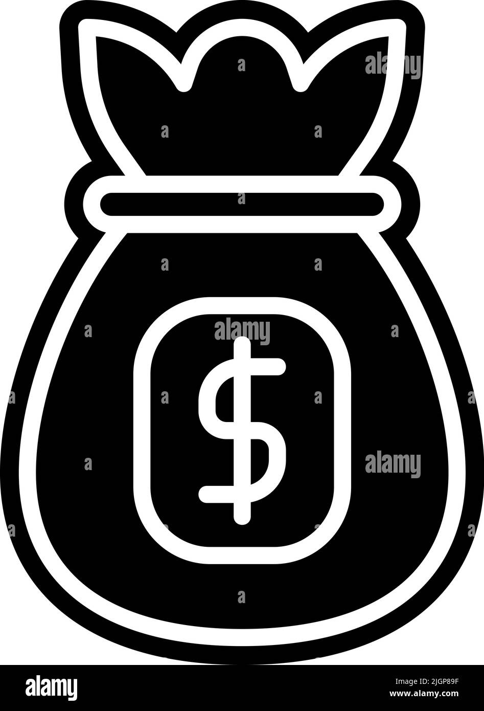 Auction money bag icon Stock Vector Image & Art - Alamy