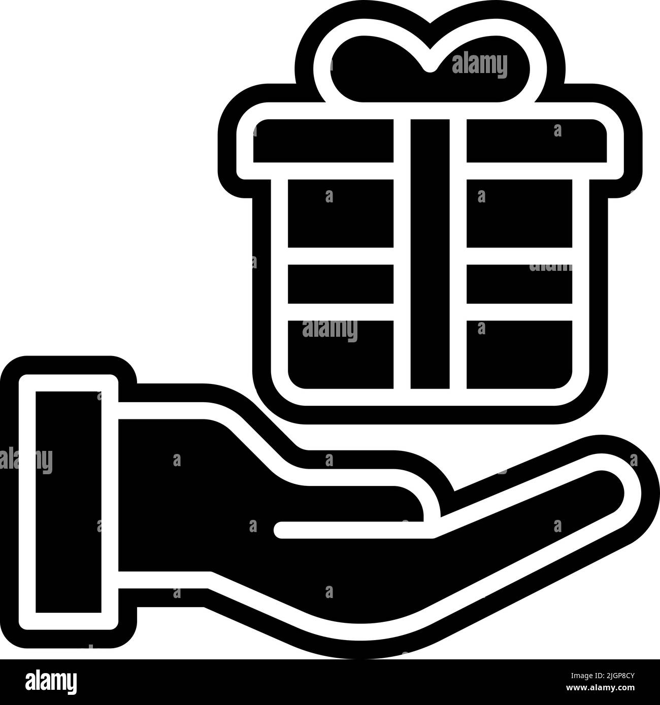 Present sale card glyph Stock Vector Images - Alamy