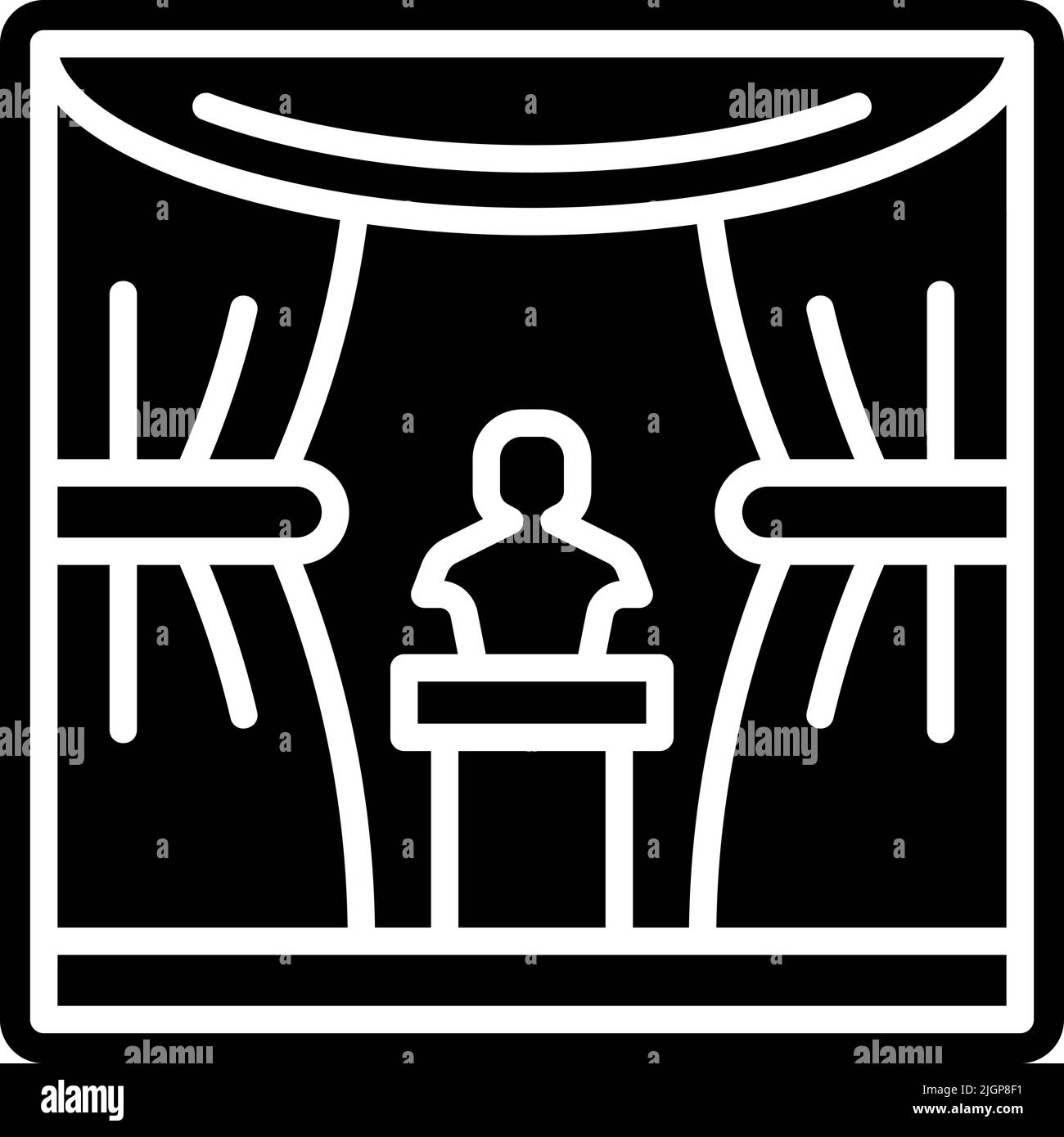 Auction stage icon Stock Vector Image & Art - Alamy