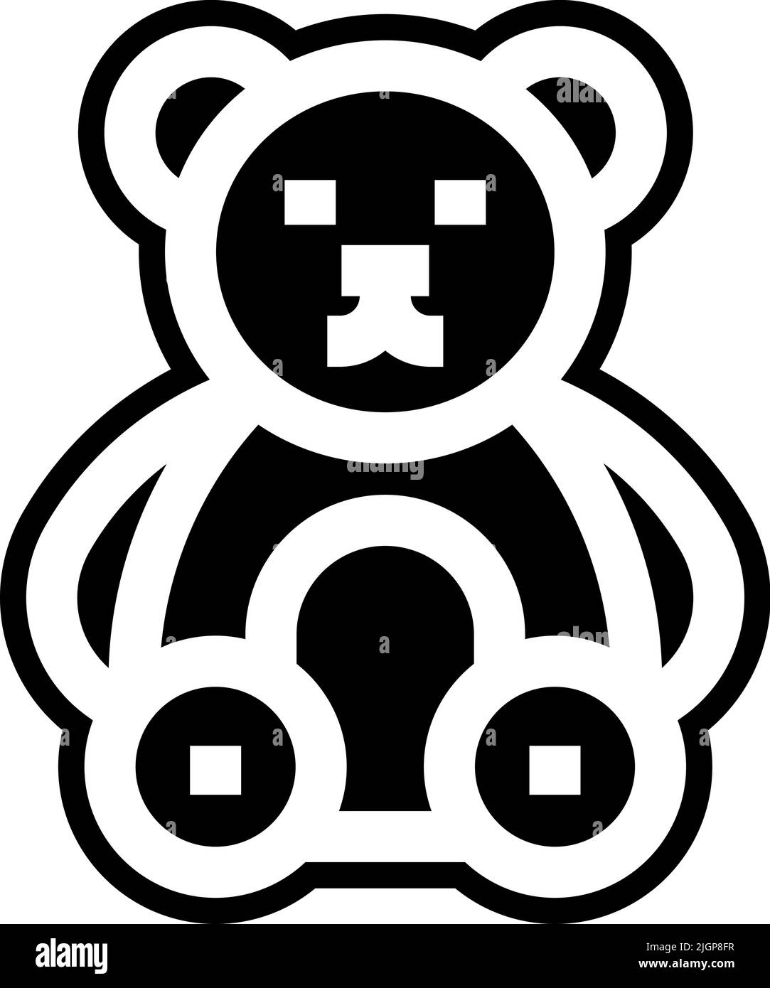 Baby shower teddy bear icon Stock Vector Image & Art - Alamy